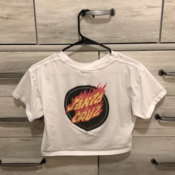 Santa Cruz Skateboards | Tops | Santa Cruz Skateboards Crop Tee | Poshmark